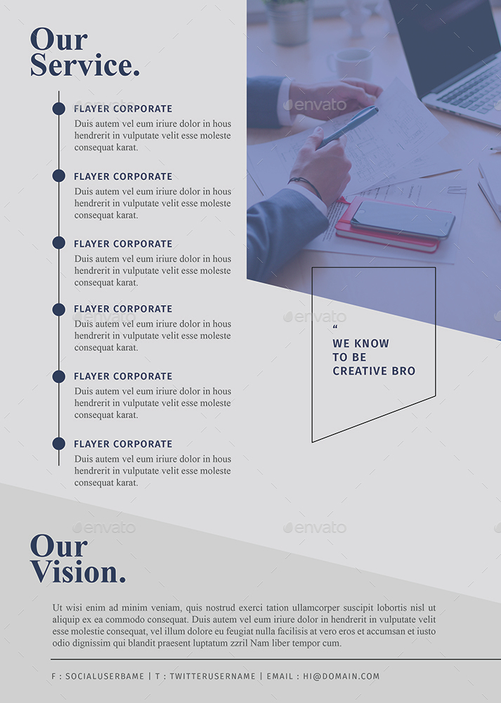 Doubleside Corporate Flyer, Print Templates | GraphicRiver