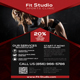 Fit Studio, Print Templates | GraphicRiver