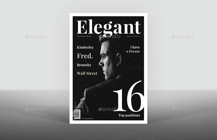Elegant Magazine Template, Print Templates | GraphicRiver