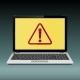 Laptop With Exclamation Mark On The Display, Vectors | GraphicRiver