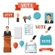 Vote Political Elections Set of Objects, Vectors | GraphicRiver