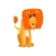 Confused Lion Flat Cartoon Stylized, Vectors | GraphicRiver