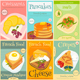 French Food Mini Posters Set, Vectors | GraphicRiver
