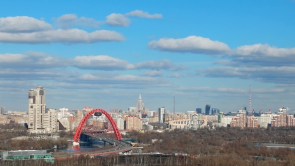 Sky Over Moscow City, Stock Footage | VideoHive