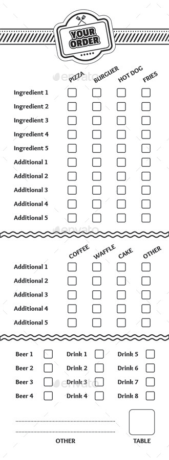 3 Fold Fast Food Menu + Timeline + Order Forms by good_chemistry ...