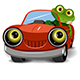 Frog in the Car, Vectors | GraphicRiver