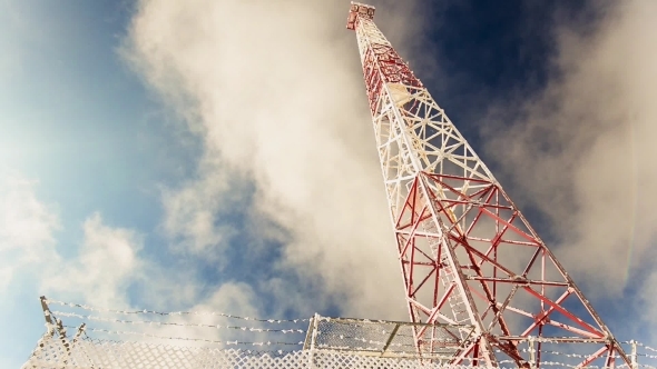 Tower Over Sky, Stock Footage | VideoHive