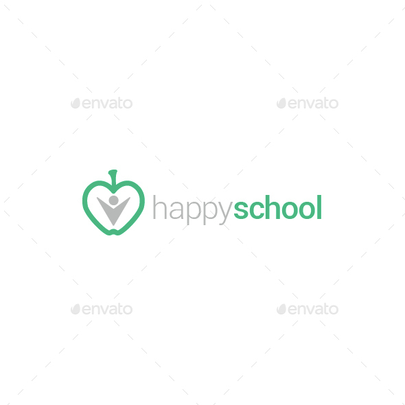 Happy School Logo Template, Logo Templates | GraphicRiver