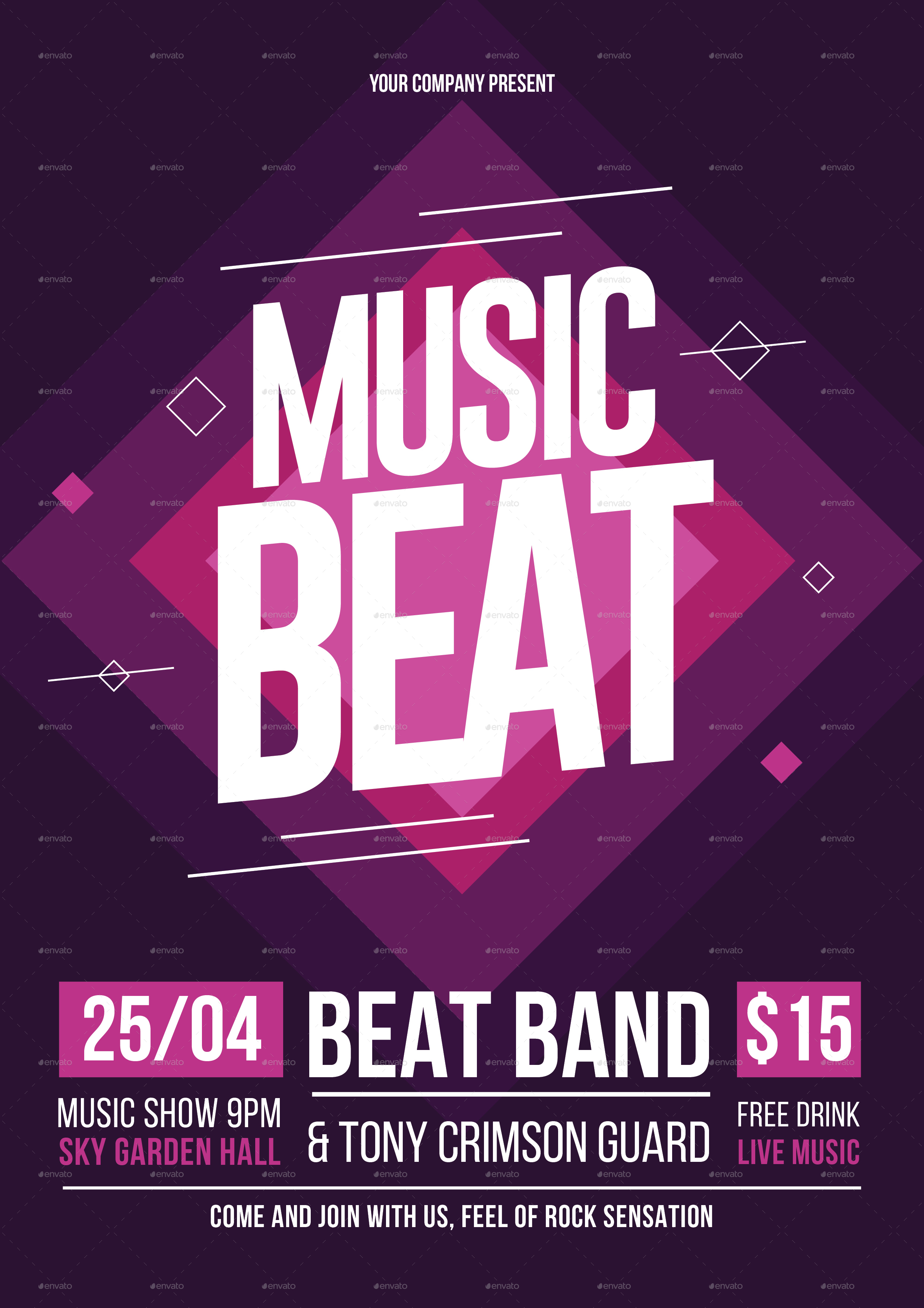 Music Beat Flyer, Print Templates | GraphicRiver