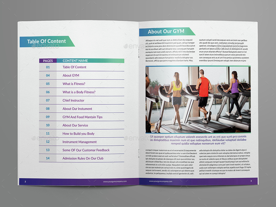 GYM Fitness Guideline Brochure / Catalog, Print Templates | GraphicRiver