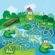 Frogs Maze Game, Vectors | GraphicRiver