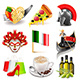 Italy Icons Set, Vectors | GraphicRiver