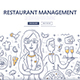 Restaurant Management Doodle Concept, Vectors | GraphicRiver