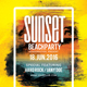 Sunset Beach Party Flyer Template, Print Templates | GraphicRiver