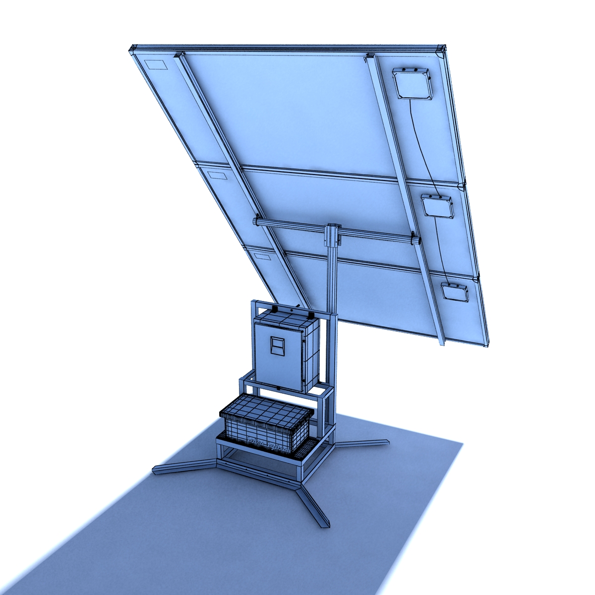 Single Stand Solar Panel RIGED by Cerebrate | 3DOcean