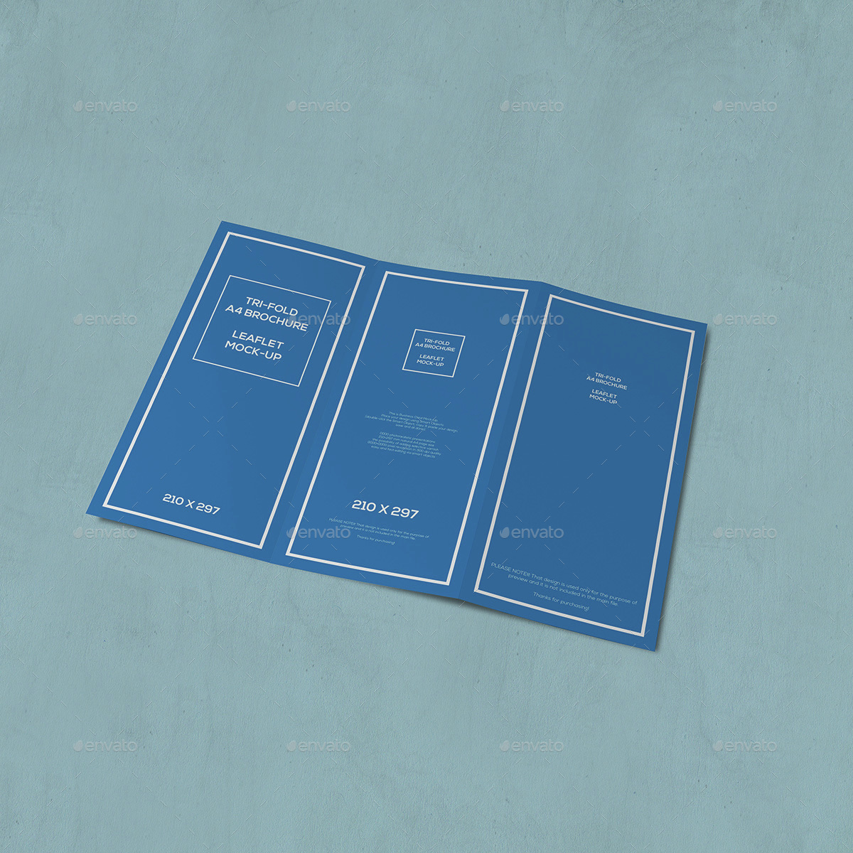 Tri-Fold Leaflet A4 brochure Mockups , Graphics | GraphicRiver