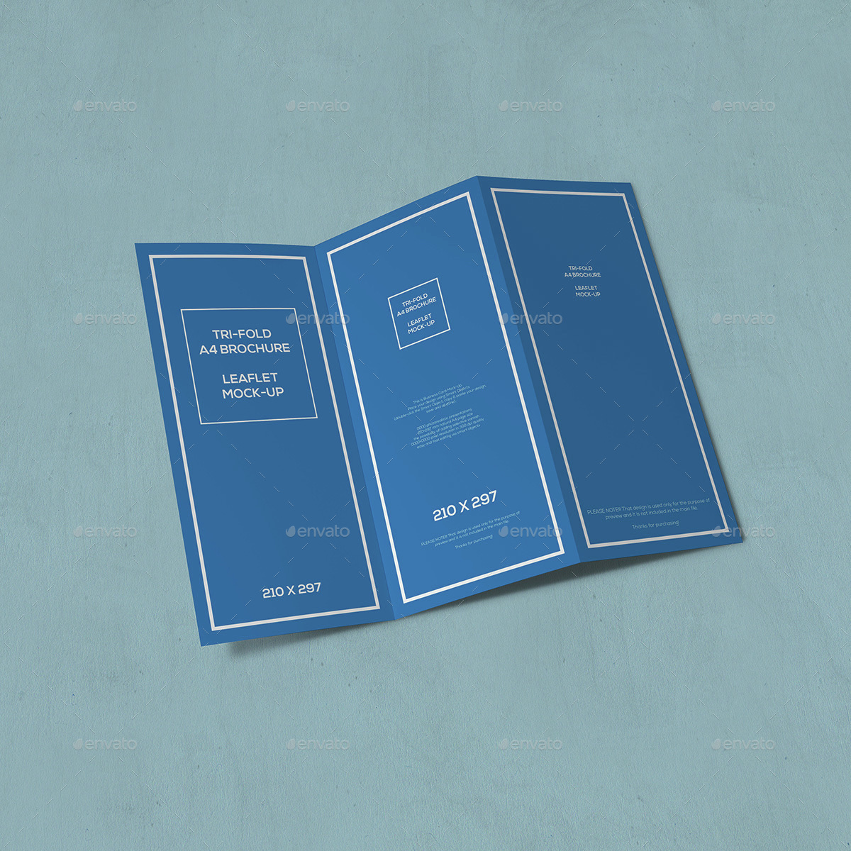 Tri-Fold Leaflet A4 brochure Mockups , Graphics | GraphicRiver