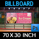 Ice Cream Billboard Template Vol.4, Print Templates | GraphicRiver