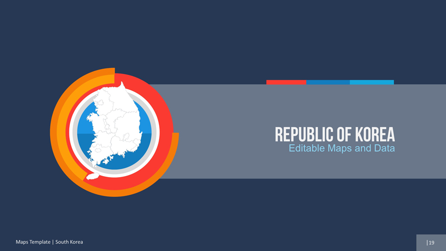South Korea - Editable Map Presentation, Presentation Templates ...