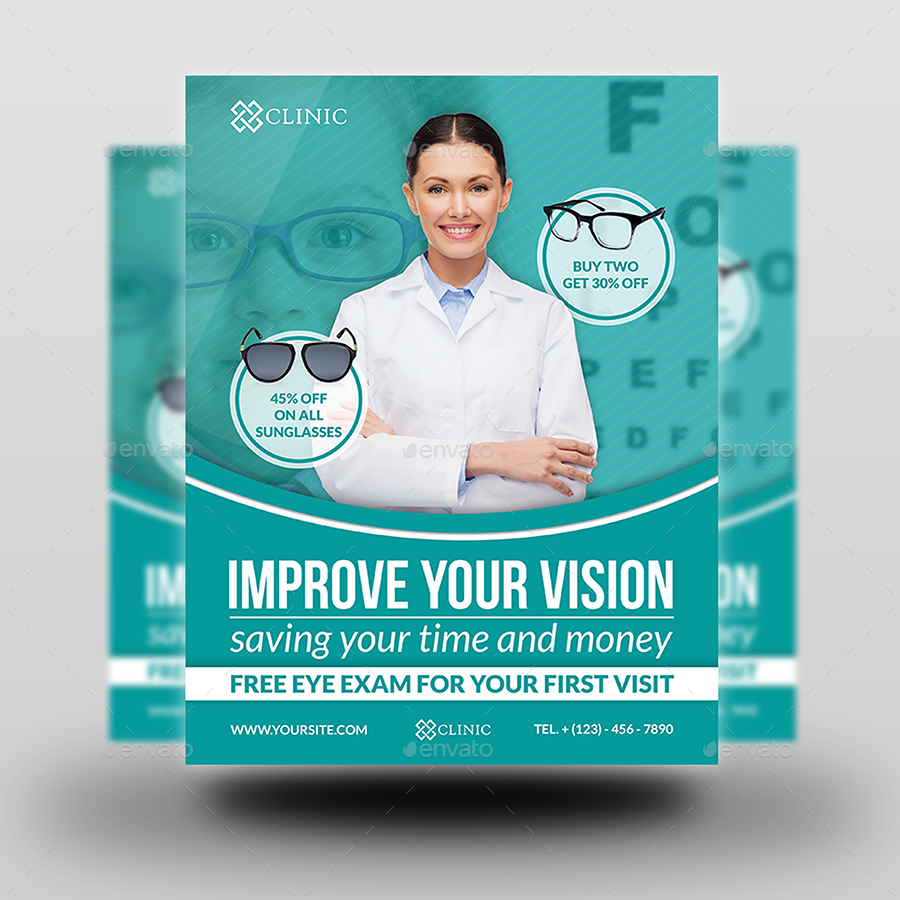 Optometrist & Optician Flyer Template Vol.2, Print Templates | GraphicRiver