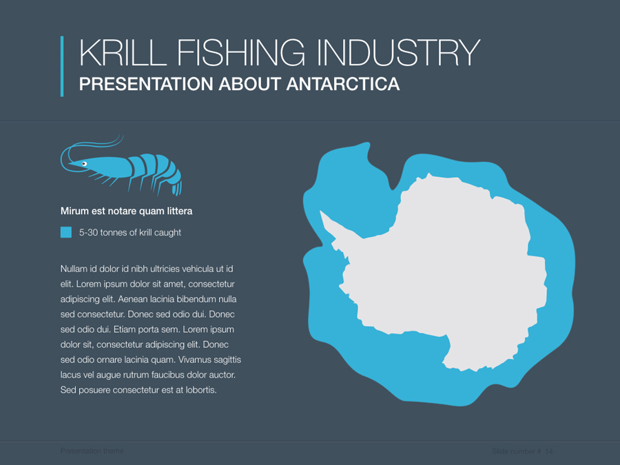 Continents: Antarctica PowerPoint Template, Presentation Templates