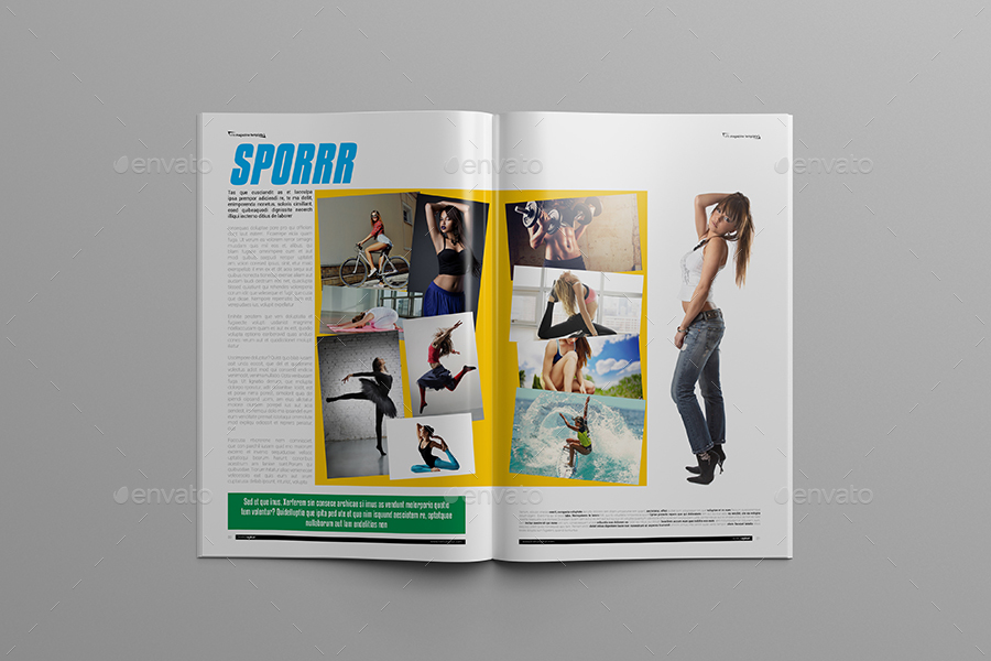 Magazine Line Template 40 Page by aykutkorkut | GraphicRiver