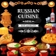Russian Cuisine Menu Black Board Poster , Vectors | GraphicRiver