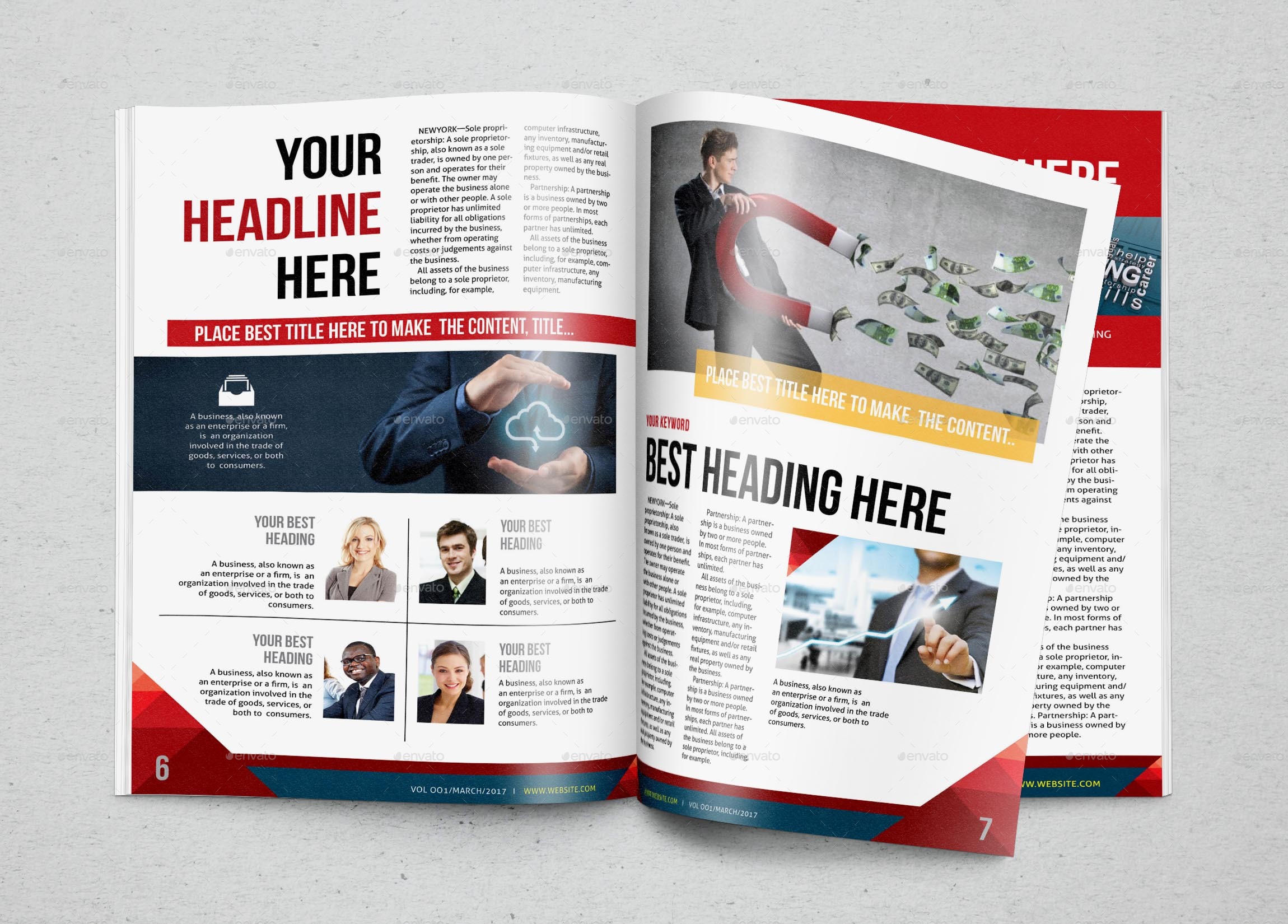 Newsletter Design Template vol 5, Print Templates | GraphicRiver