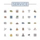 Vector Colored Service Line Icons, Icons | GraphicRiver