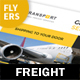 Freight Flyers – 4 Options, Print Templates | GraphicRiver