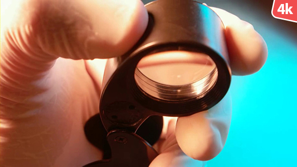 Using A Loupe For Testing 229, Stock Footage | VideoHive