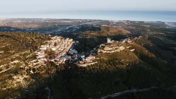 Rural Town in the Calabrian Mountains of Condojanni Near the ...