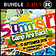 Kids Summer Camp Bundle, Print Templates | GraphicRiver