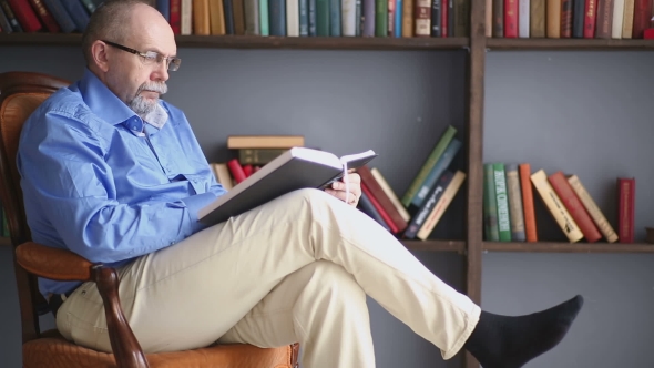 Relax And Read In Library, Stock Footage | VideoHive