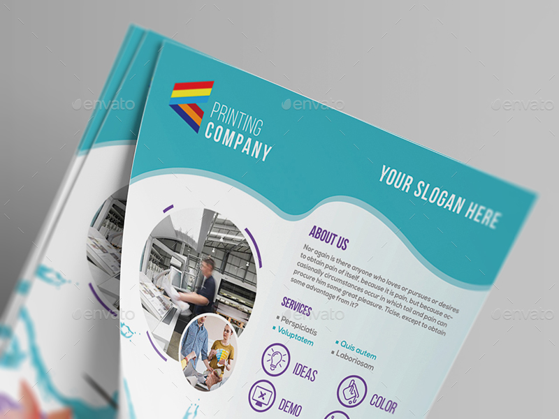 Printing Company - Set Template by wutip2 | GraphicRiver