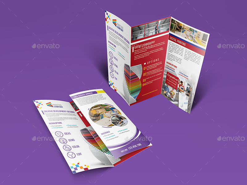 Printing Company - Set Template by wutip2 | GraphicRiver