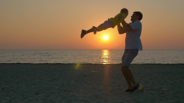 Happy Time With Beloved Dad, Stock Footage | VideoHive
