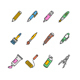 Pen Icon Set. Vector, Vectors | GraphicRiver