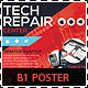Tech Repair Center Signage B1 Poster, Print Templates | GraphicRiver