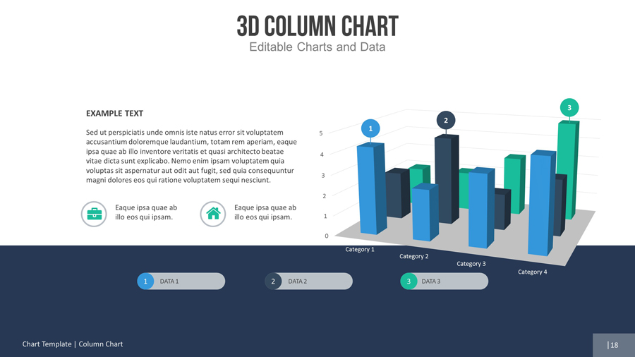Column Chart - Editable Chart, Presentation Templates | GraphicRiver