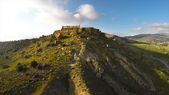 Aerial Old Temple, Stock Footage | VideoHive