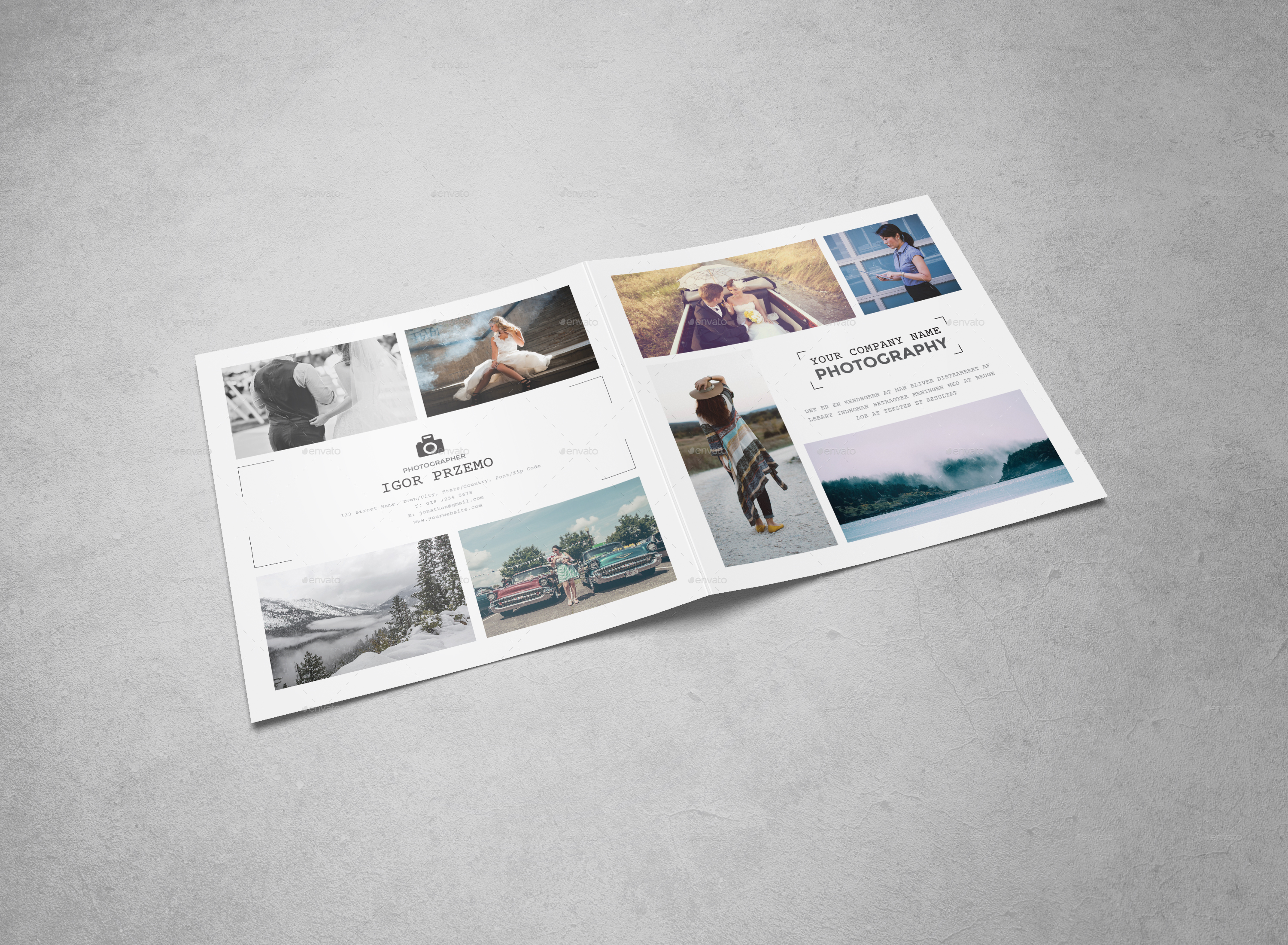 Bifold Square Photography, Print Templates | GraphicRiver