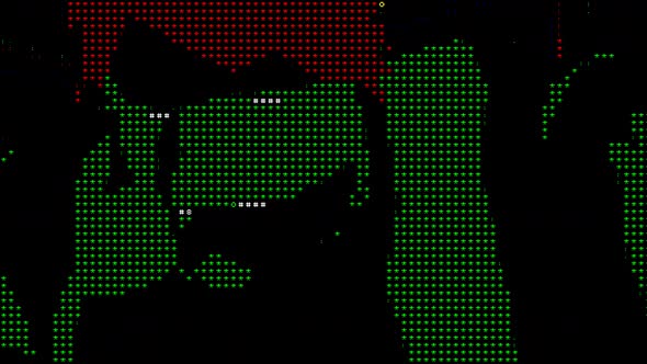 Ascii Colorfull Head Dance, Motion Graphics | VideoHive