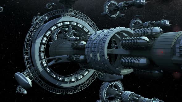 Alien Spaceships Invading Earth, Motion Graphics | VideoHive