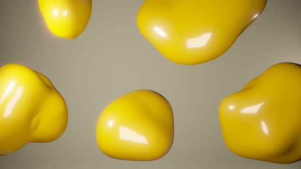 Abstract yellow liquid shape motion background., Motion Graphics ...