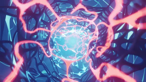 Loop animation of neurological net system, Motion Graphics | VideoHive