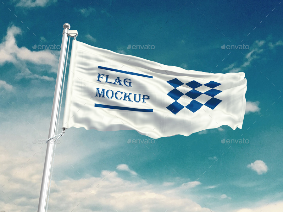 Flag Mock-up, Graphics | GraphicRiver