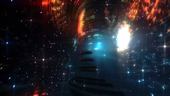 Colorful Space Core Stars Motion Loop Background, Motion Graphics ...