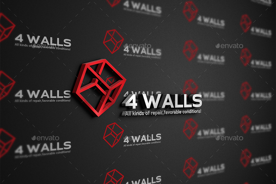 4 walls logo, Logo Templates | GraphicRiver