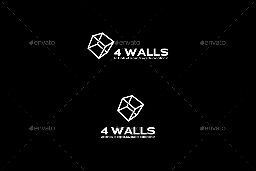 4 walls logo, Logo Templates | GraphicRiver